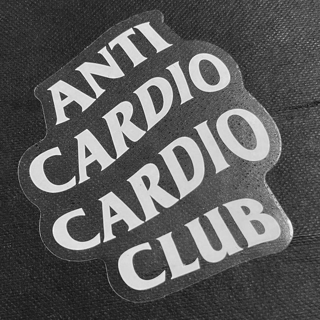 "Anti Cardio Cardio Club" Sticker – BulkGear